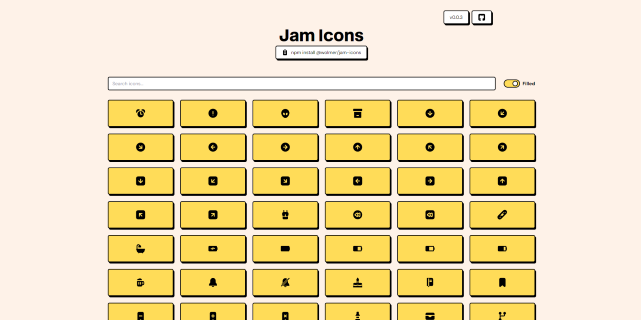 GitHub - thewolmer/jam-icons: Jam icons is a set of SVG icons designed ...